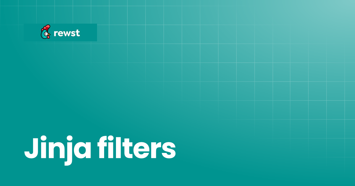 Jinja filters | Rewst Documentation