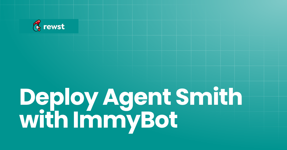 Deploy Agent Smith with ImmyBot | Rewst Documentation