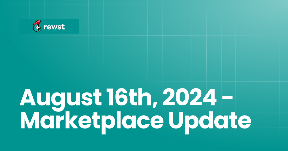 August 16th, 2024 - Marketplace Update | Rewst Documentation