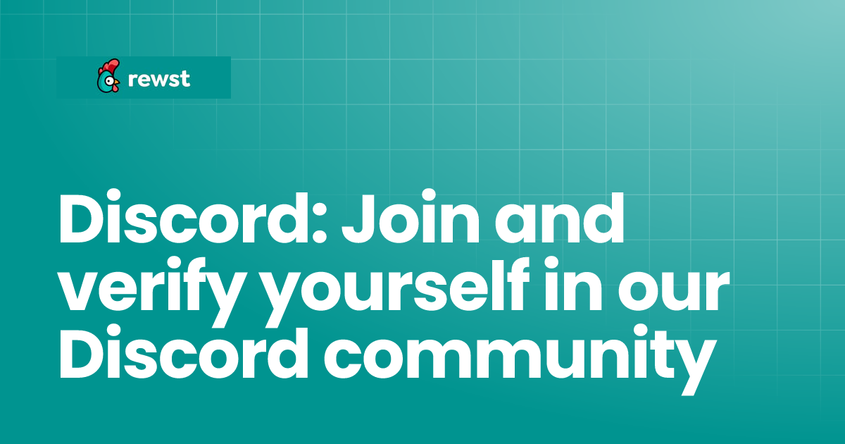 Discord: Join and verify yourself in our Discord community | Rewst Documentation